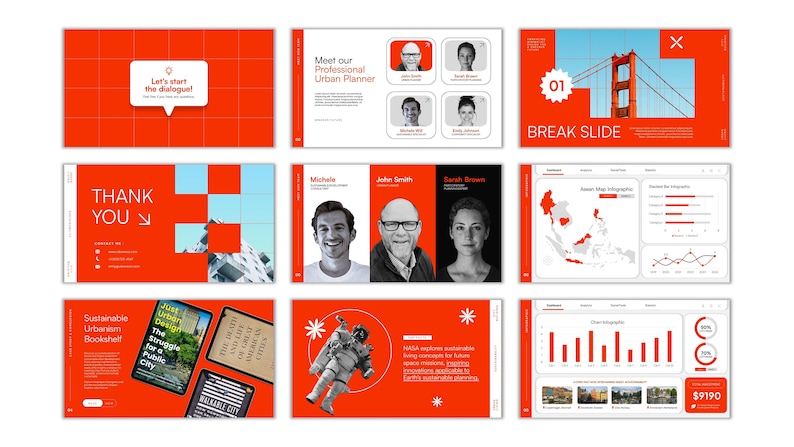 Conference Presentation Template - TED Talk Style (personal License) - Etsy