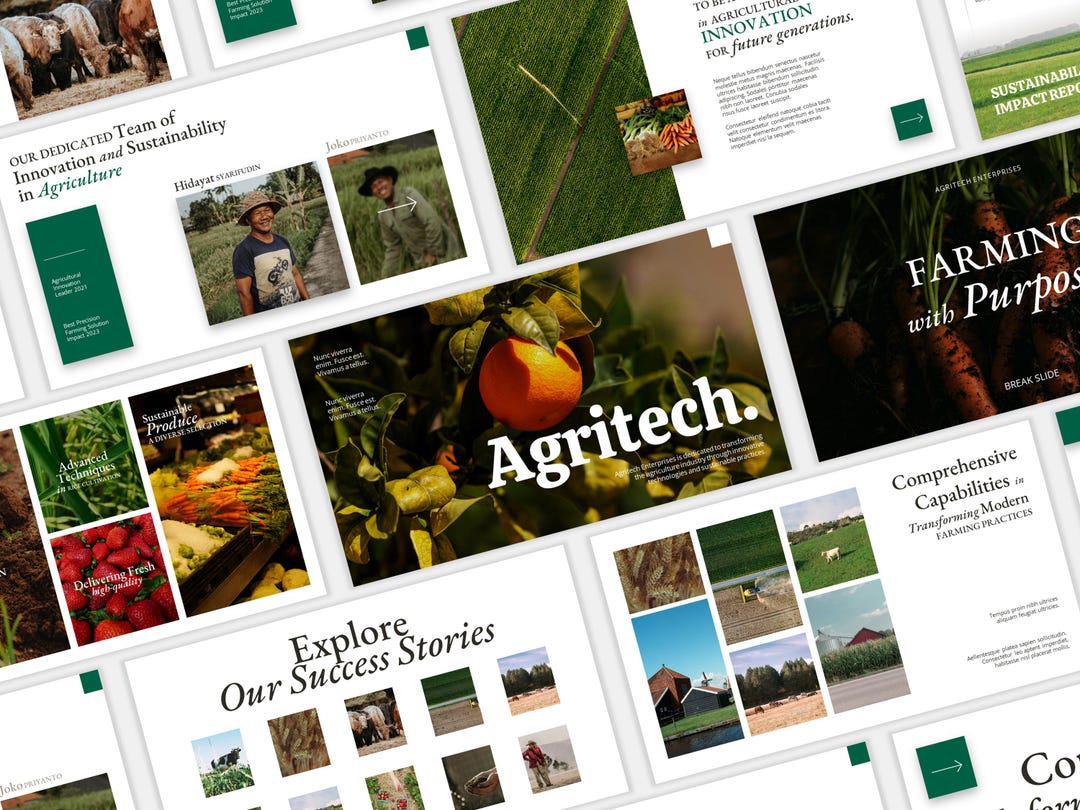 Agritech Farming - Classic and Modern Presentation Template (personal ...