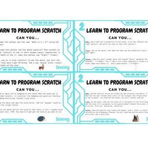 Scratch Task Cards Bundle: 3 Levels - Etsy