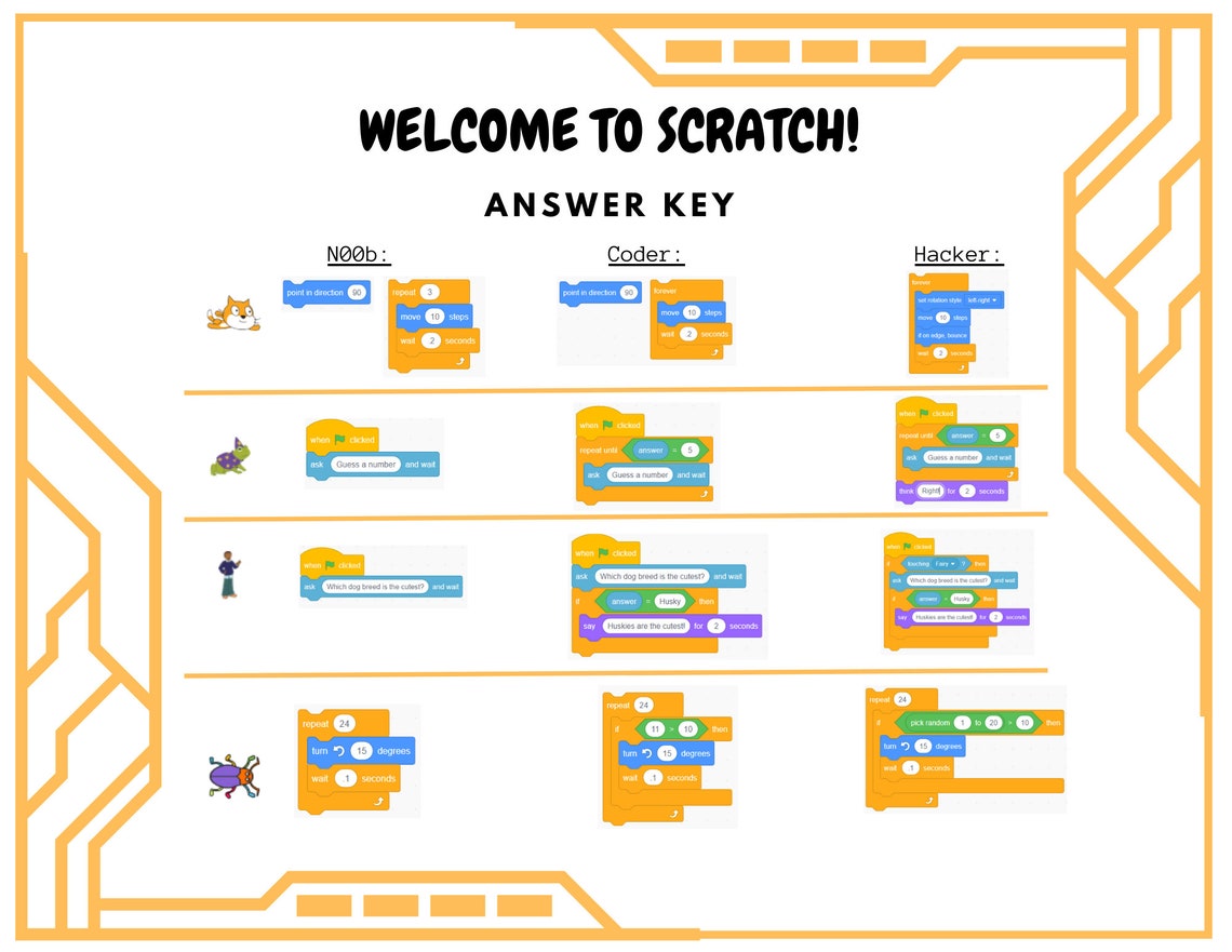 Scratch Task Cards Bundle: 3 Levels - Etsy