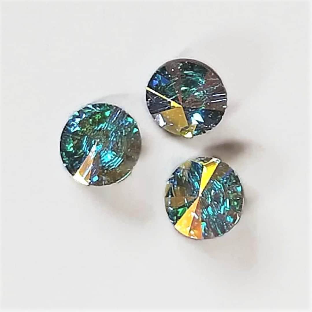 Swarovski Crystal 3015 Style 18mm Round Sew-on Buttons Colour Clear ...