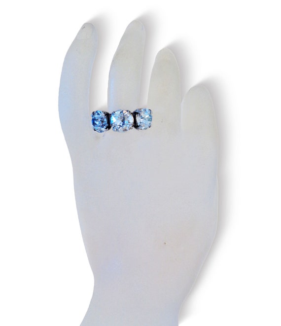 Swarovski three stone ring store