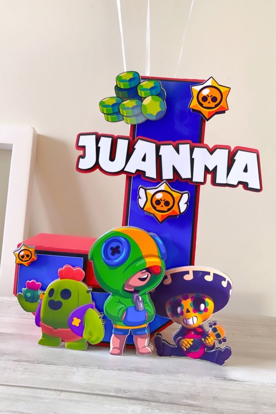 3D Brawl Stars Letters, Brawl Stars Birthday Party, Birthday Decoration ...