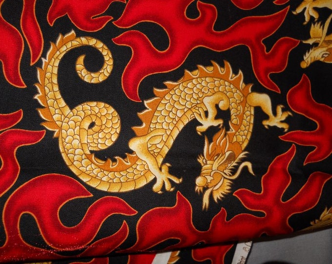 Flames and Dragons Fabric by the Yard RESERVED FOR AMY - Etsy