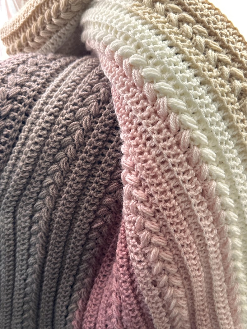 Puff Stitch Crochet Blanket Pattern: Easy Weekend Project (video Links ...