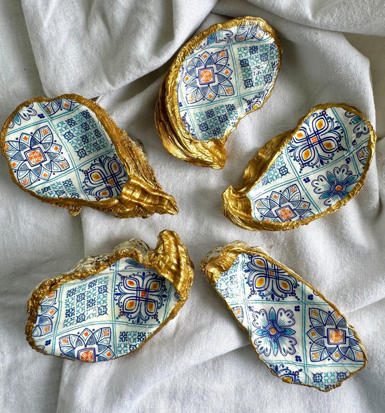 Oyster Shell Trinket Dish (amalfi Coast Inspo.) Ring Dish, Jewelry ...