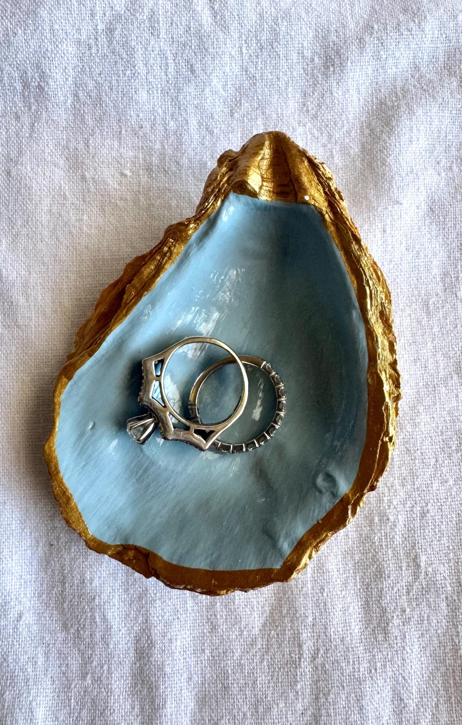 Blue Oyster Shells (bulk)- Unique Wedding Favors/place Cards - Trinket ...