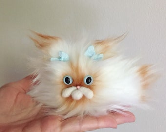 Floof the Fluffy Black Cat MADE TO ORDER - Etsy