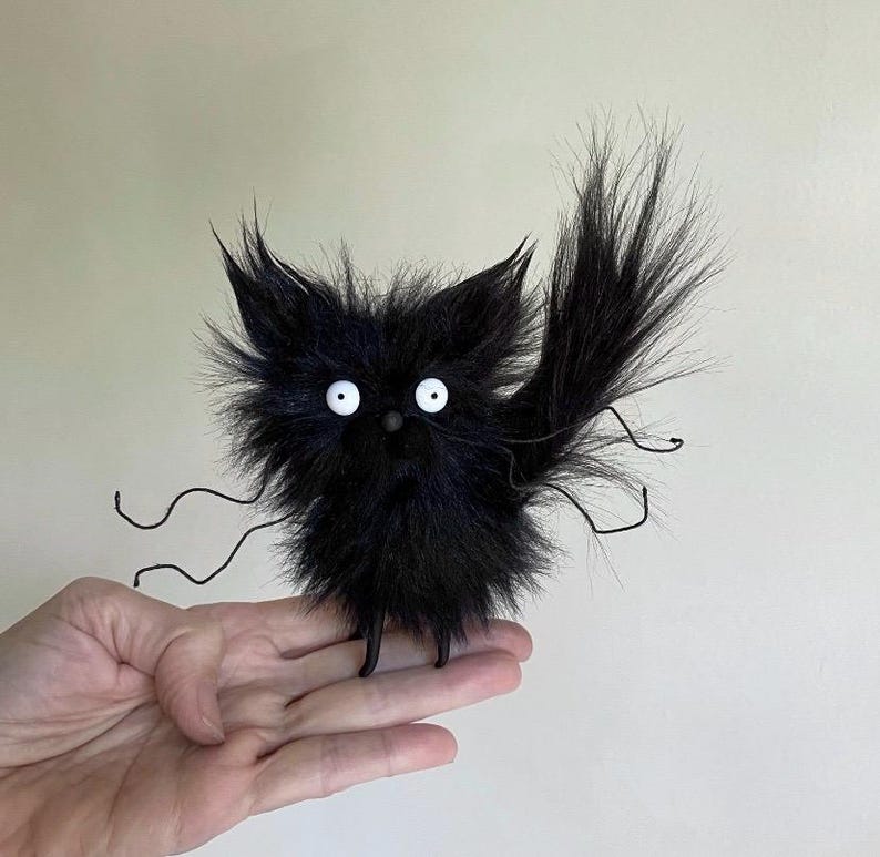 Scaredy Cat Spooky Halloween Kitty Made to Order - Etsy