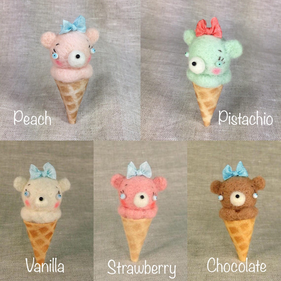 Ice Cream Cone Teddy Bear MADE TO ORDER - Etsy