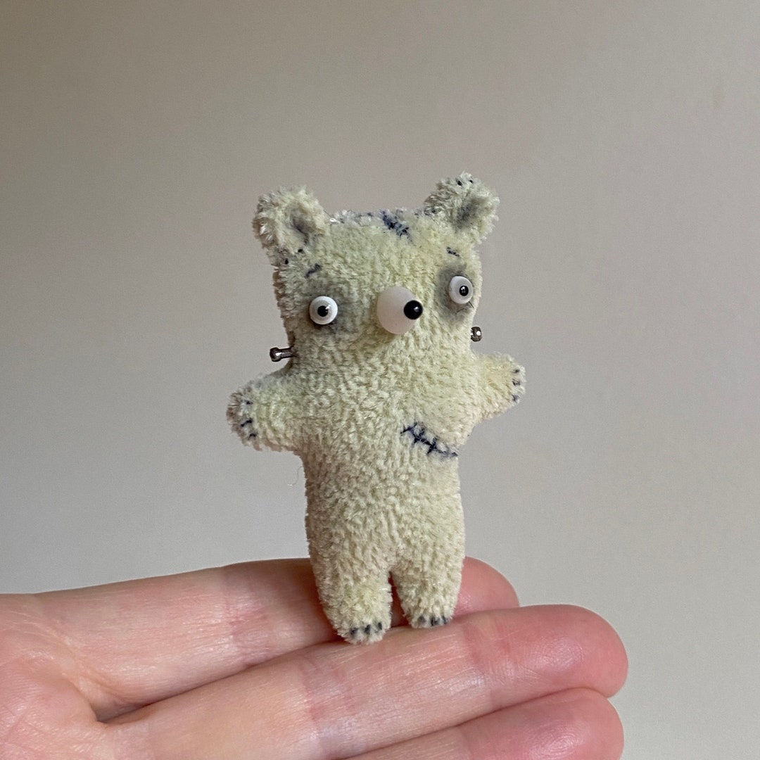Frankenbear the Itty Bitty Teddy Bear in a Bag MADE TO ORDER - Etsy