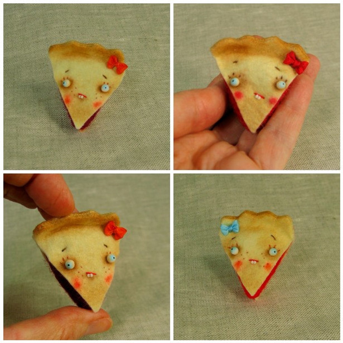 One Slice of Dainty Little Pie, With or Without Pin Back, With or ...