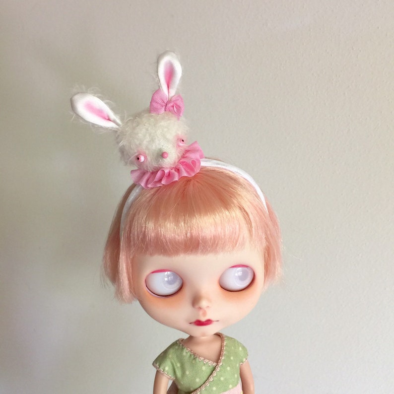 Blythe Bunny Rabbit Headband with Bunny Head MADE TO ORDER | Etsy
