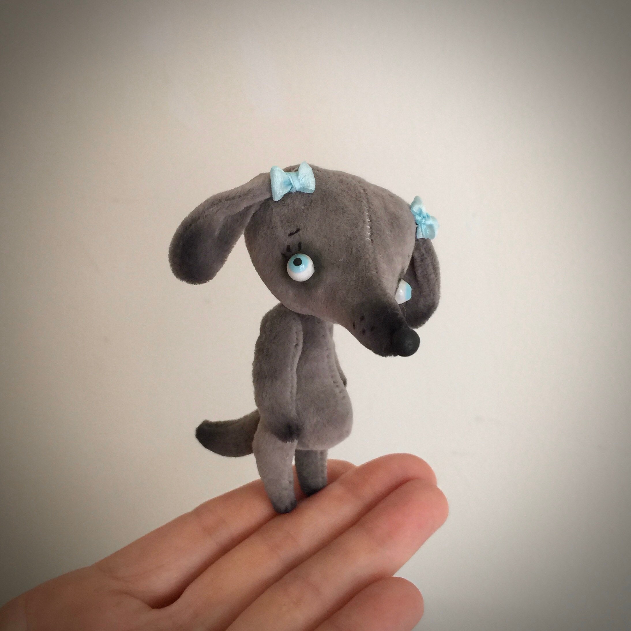 Tiny Velvet Sugar Puppy Dog MADE-TO-ORDER - Etsy
