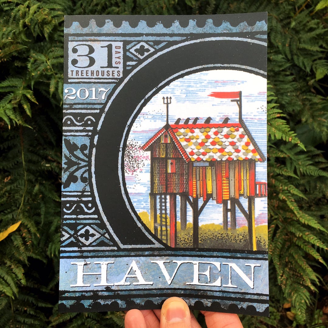 Haven Tree House Illustration Book 2017 - Etsy
