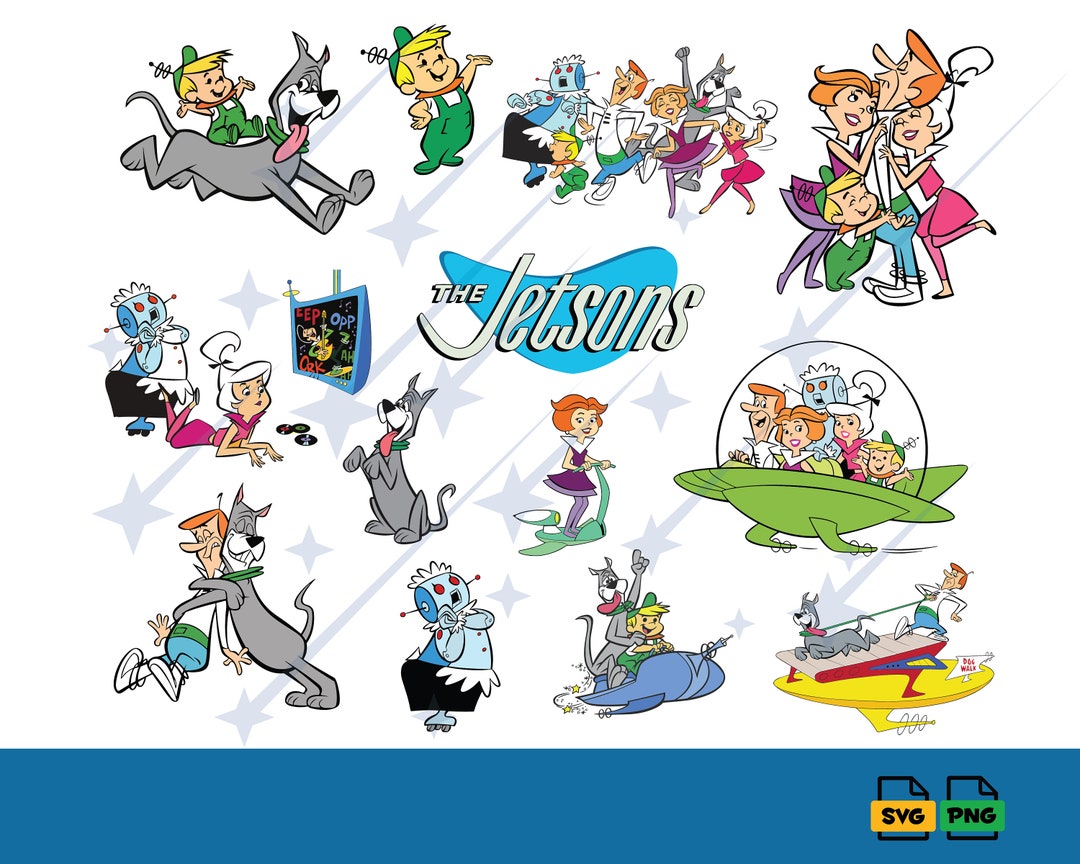 Jetsons SVG and PNG Formats Ready to Use for Cricut - Etsy