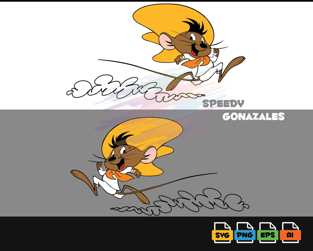 Speedy Gonzales SVG and PNG Formats Ready to Use for Cricut - Etsy
