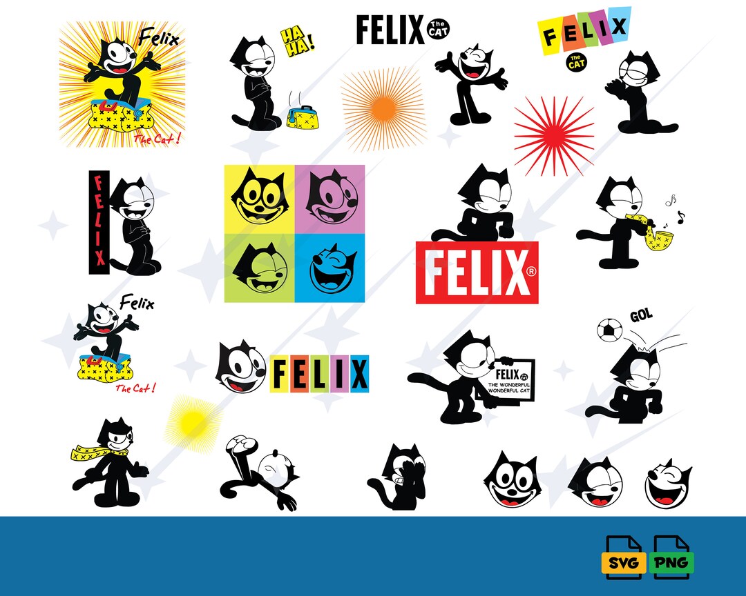 Felix SVG and PNG Formats Ready to Use for Cricut - Etsy