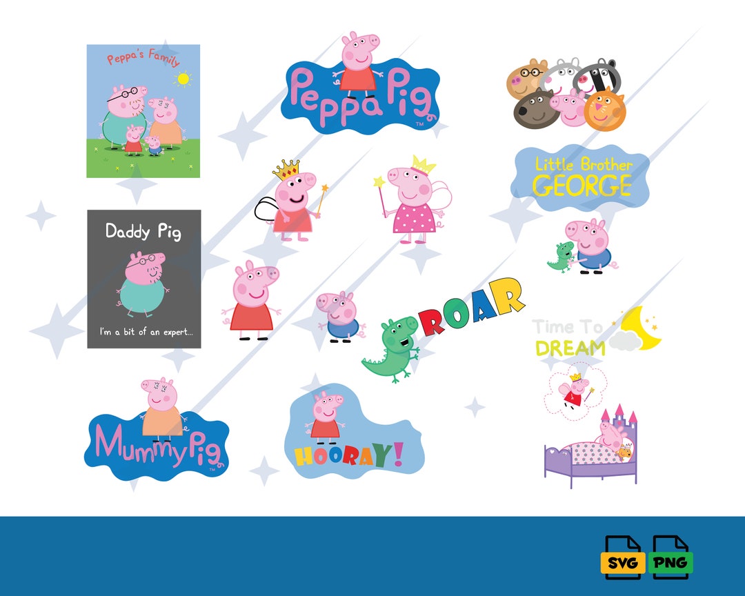 Peppa Pig SVG and PNG Formats Ready to Use for Cricut - Etsy Australia