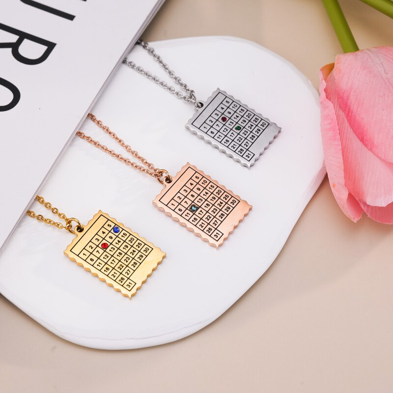 Birth Date Necklace - Etsy