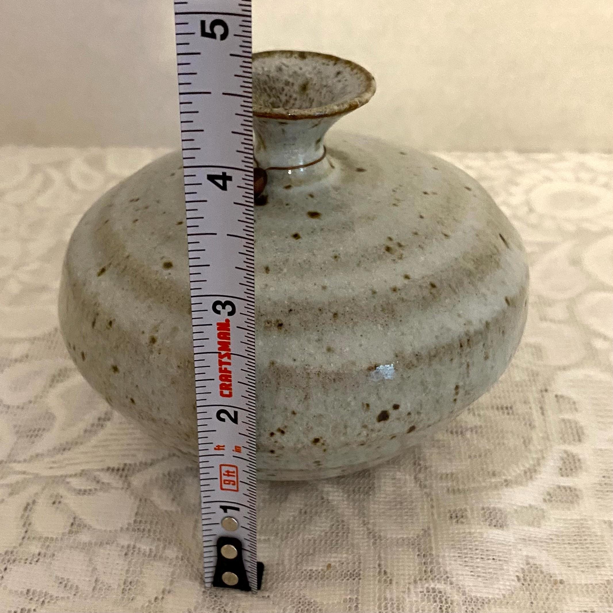 Glazed Pottery Bud Vases by Butler, Set of Two - Etsy