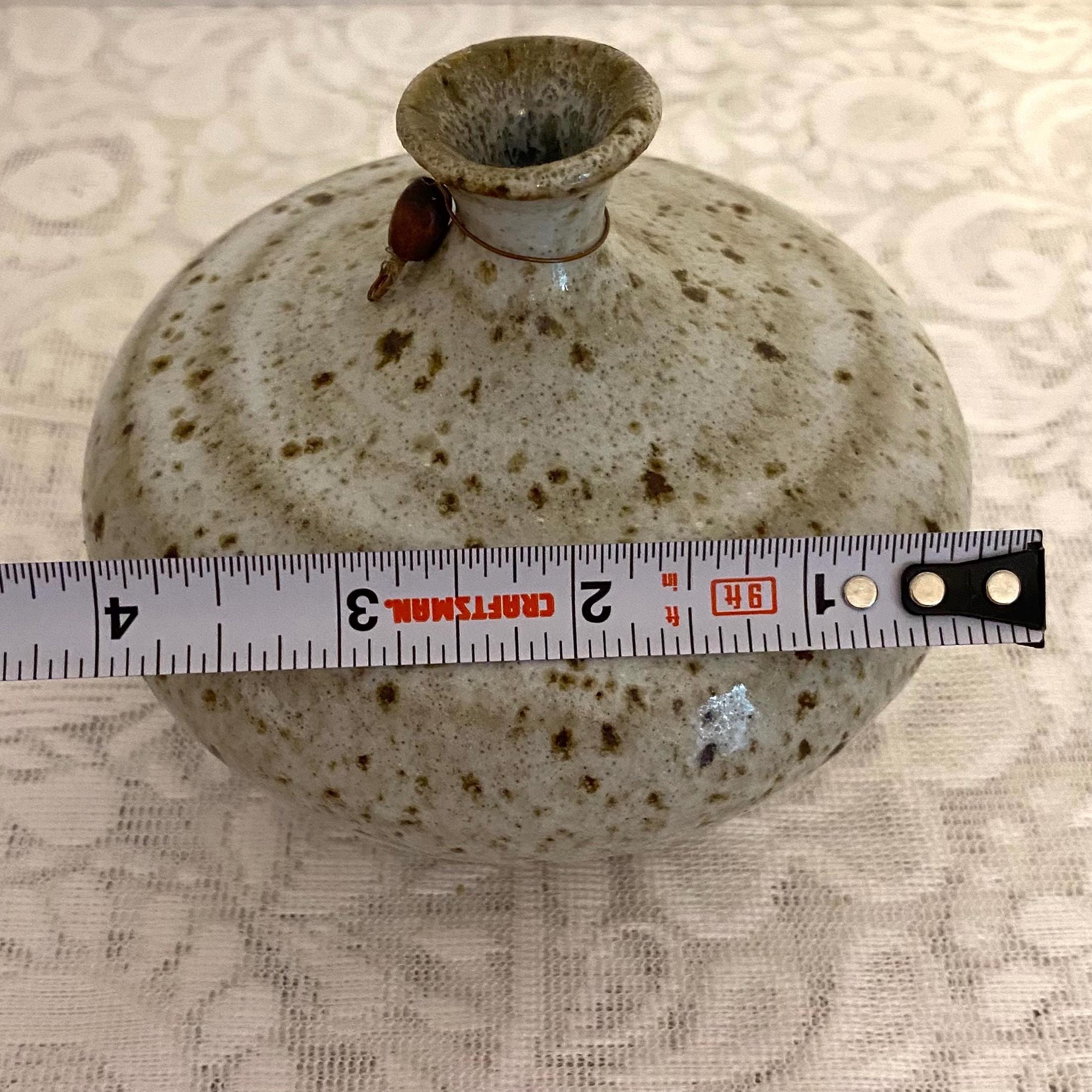 Glazed Pottery Bud Vases by Butler, Set of Two - Etsy