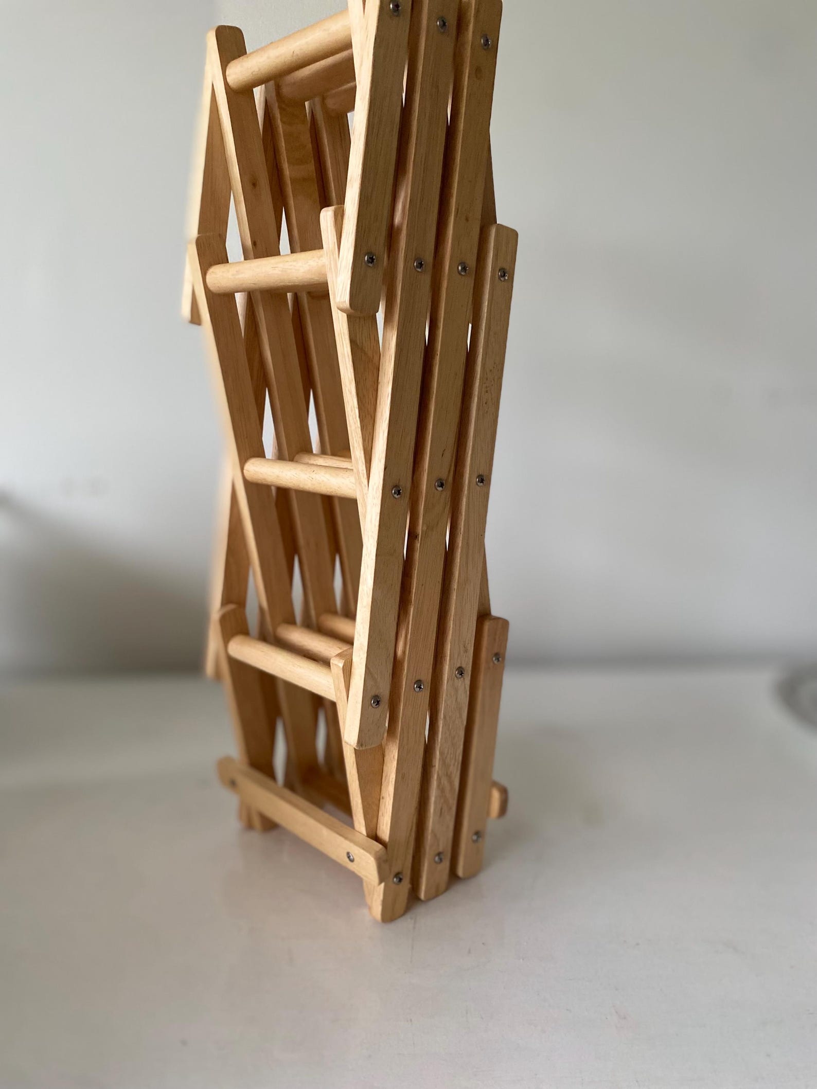 Wooden Foldable Accordian Organizer for Wall Mount Display, or Wine ...