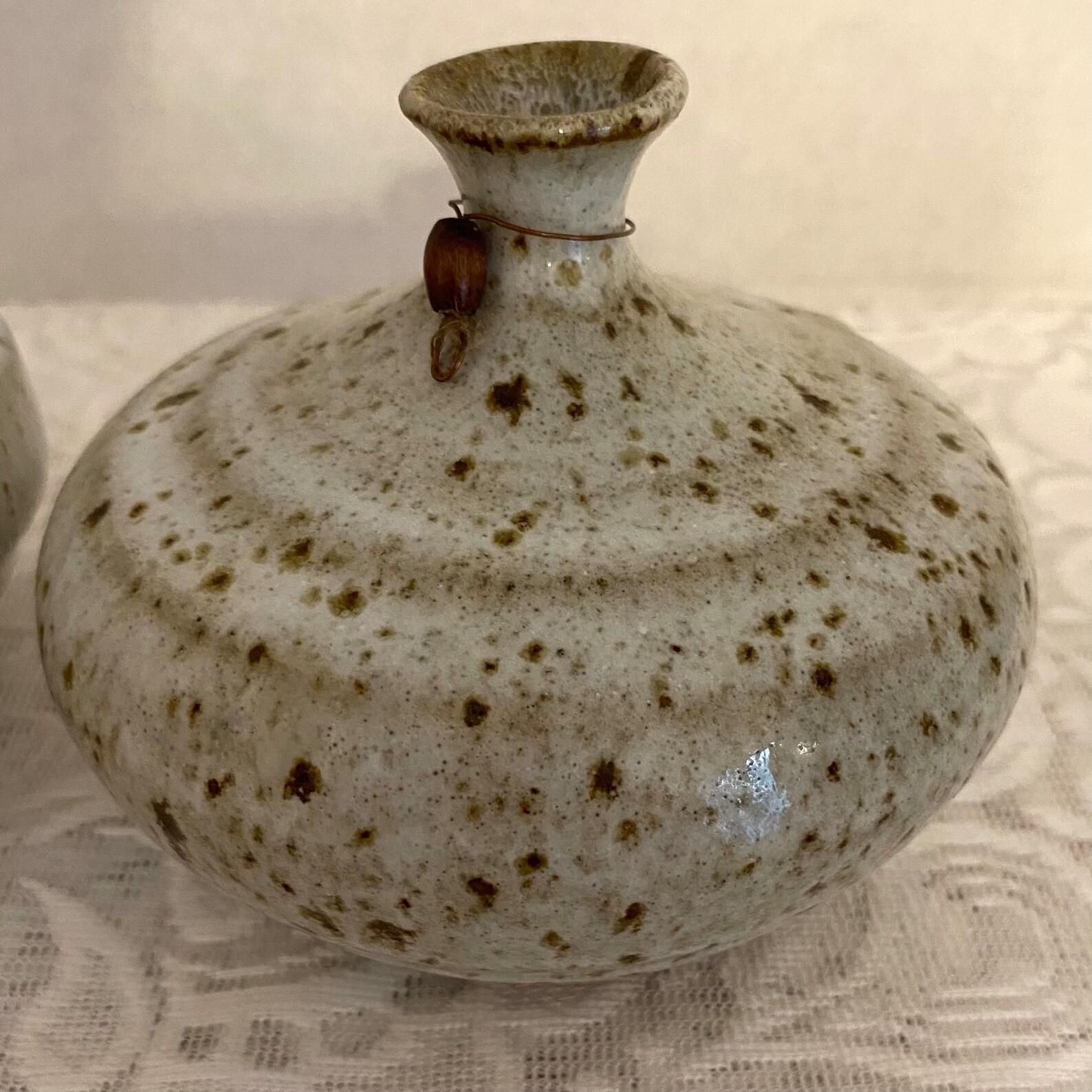 Glazed Pottery Bud Vases by Butler, Set of Two - Etsy