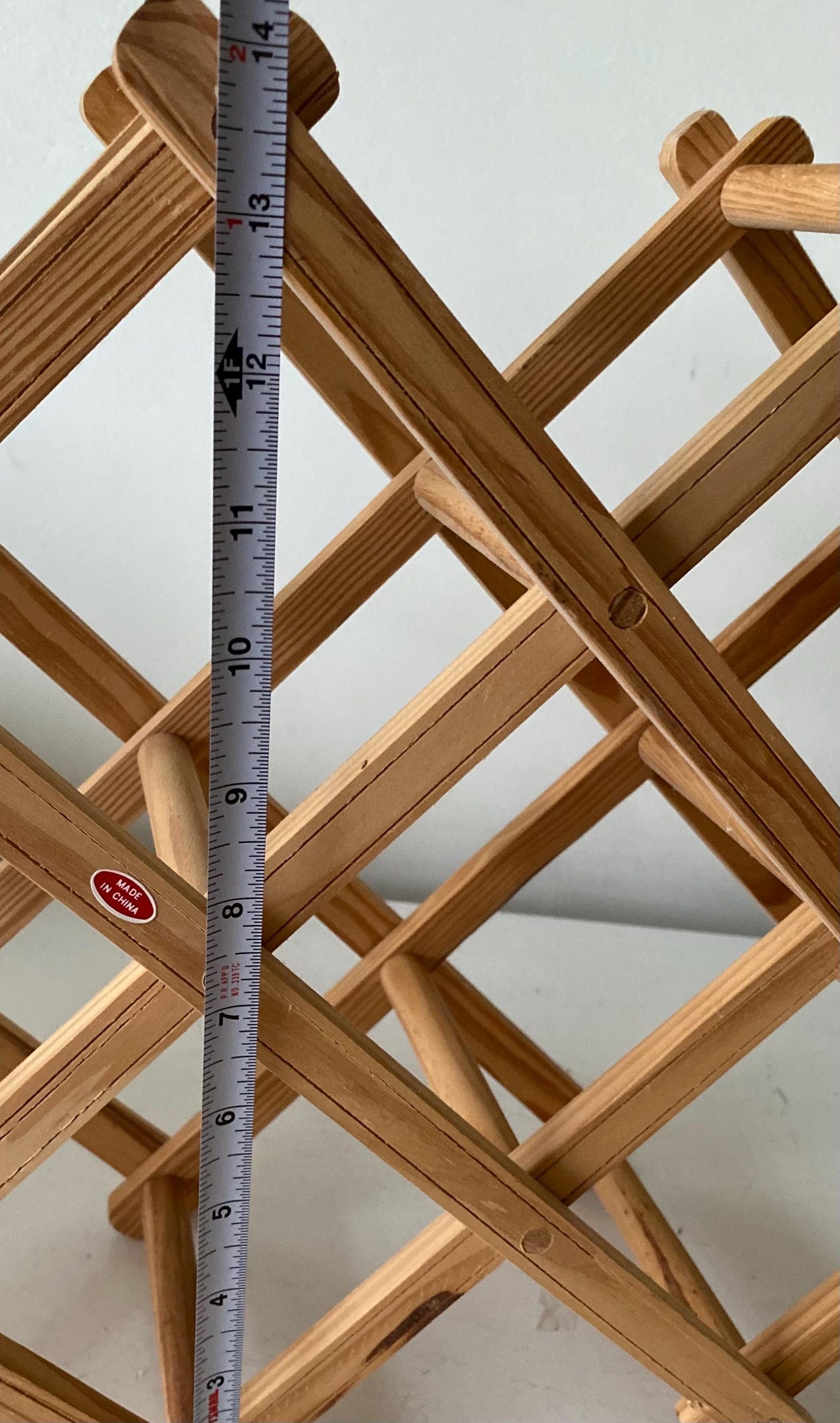 Wooden Foldable Accordian Organizer for Wall Mount Display, or Wine ...