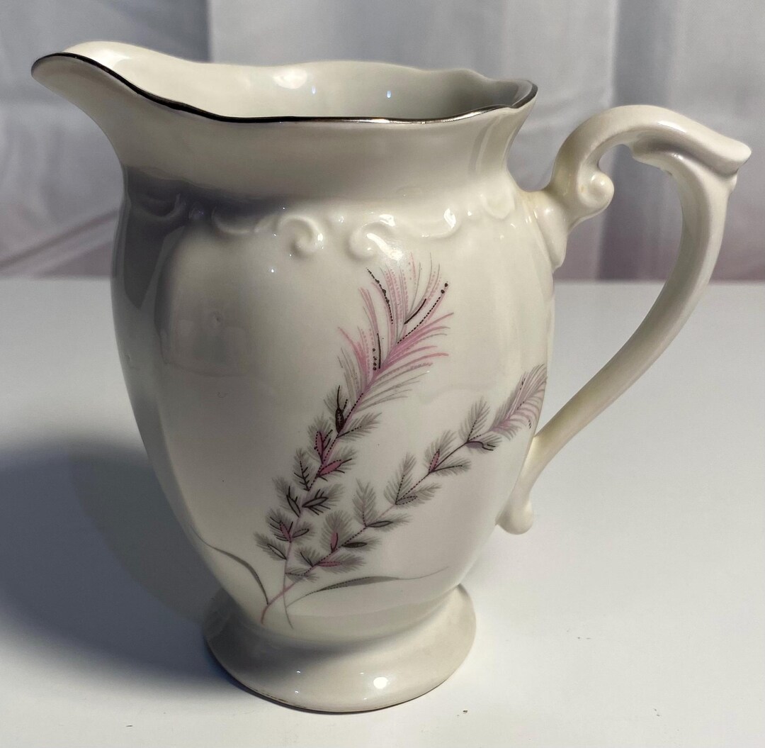 Vintage, Chodziez, Creamer, Thistle Pattern, Made in Poland - Etsy
