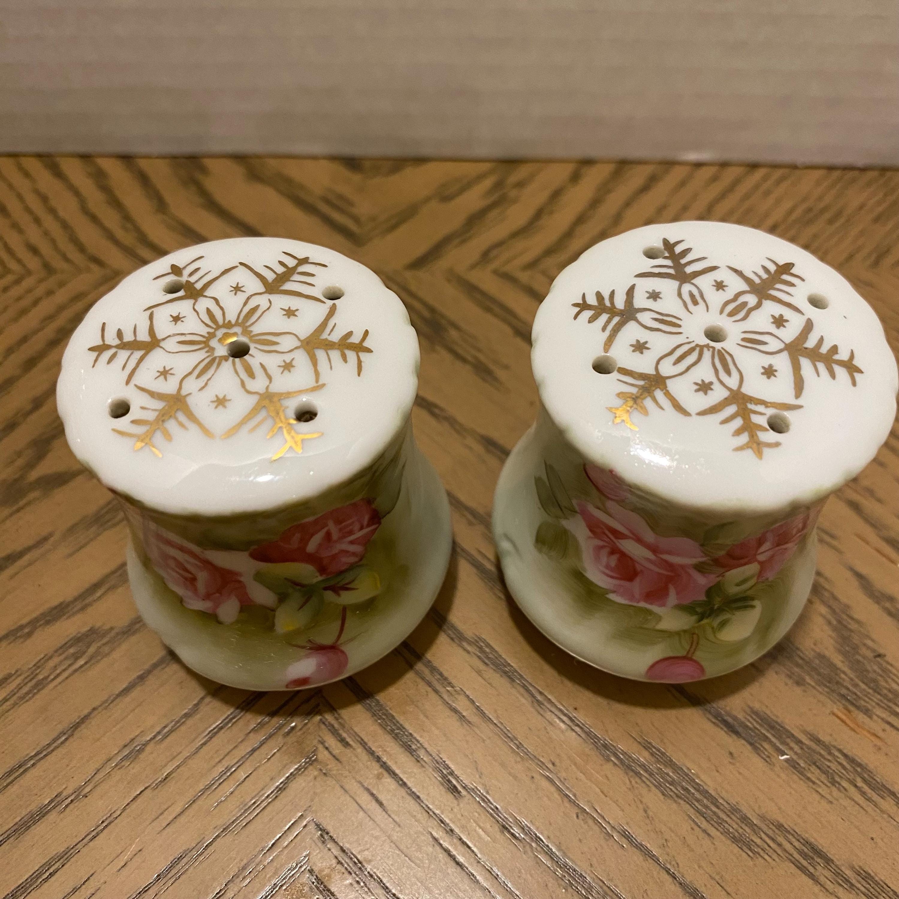 Lefton Heritage Green Salt and Pepper Shakers - Etsy