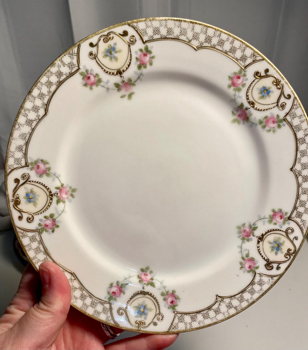 Nippon Hand Painted Floral Plate - Etsy