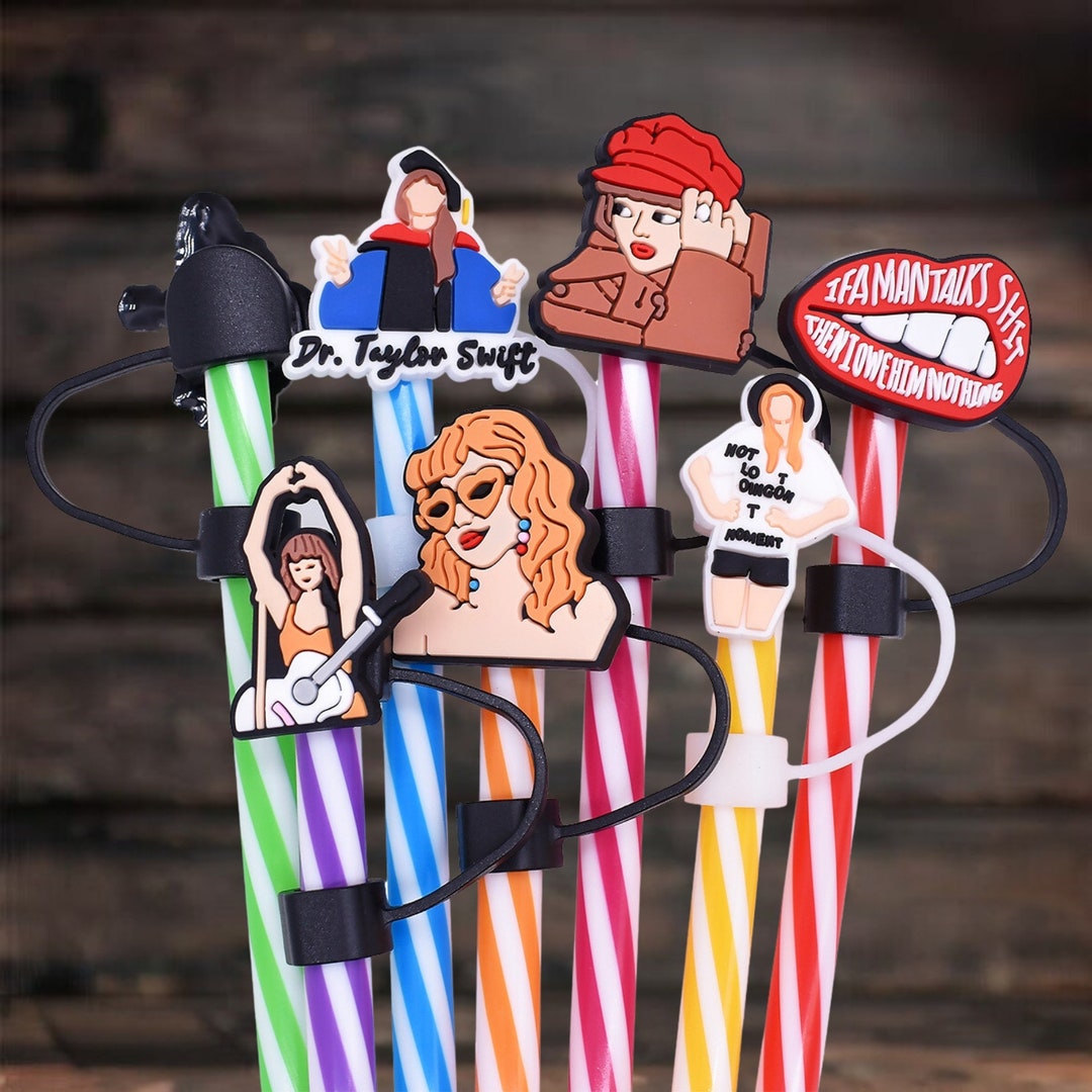 Taylor Swift Straw Toppers Swiftie Straw Accessories Straw Covers ...
