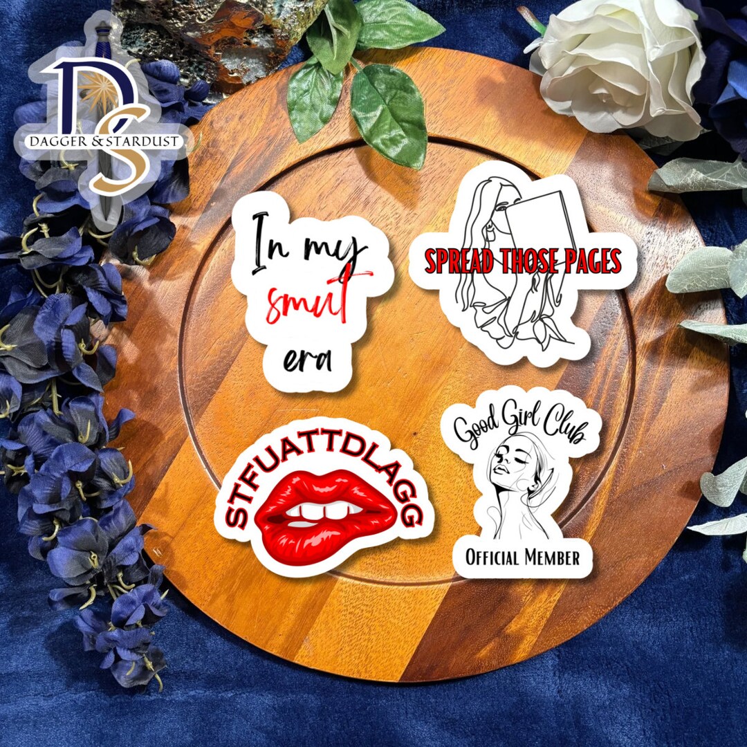 Spicy Book Sticker Bundle, Romance Book Sticker, Bookish Stickers - Etsy