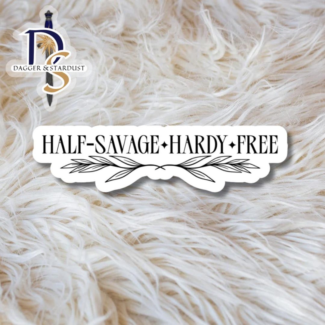 Wuthering Heights Half Savage Hardy Free Bookish Sticker - Etsy