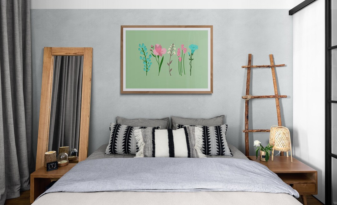 Transgender Pride Floral Art Print, Subtle LGBT Decor (digital Download ...