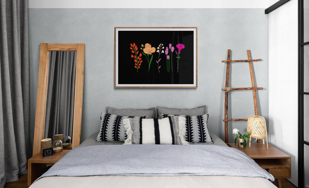 Lesbian Subtle Pride Flag Digital Art Print, Downloadable Poster Wall ...