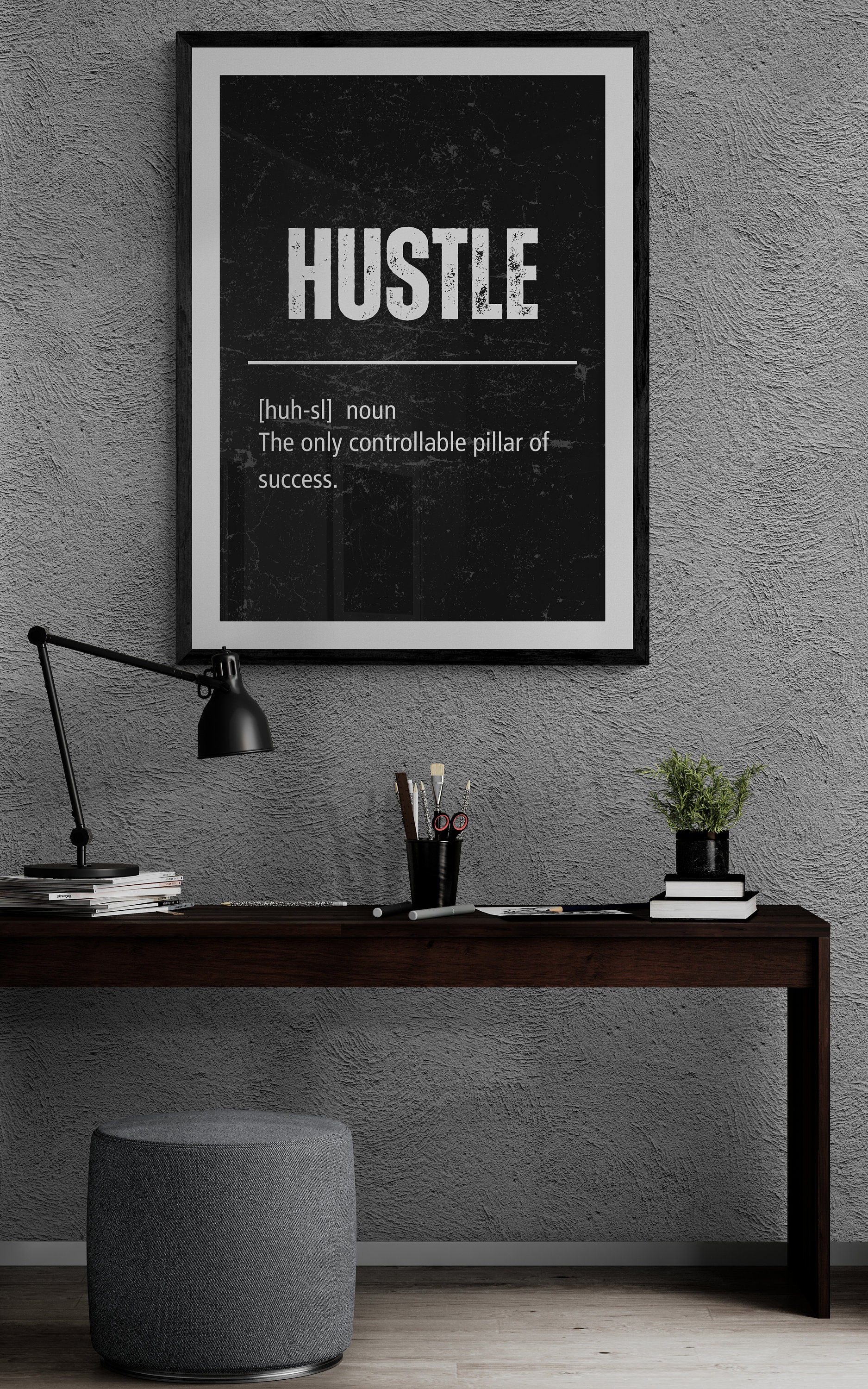 Hustle Definition Art Print | Motivational Quote Poster - Etsy