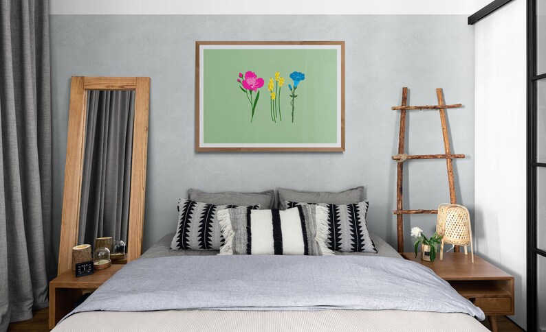 Pansexual Subtle Pride Art Print Digital Download Poster Wall Art ...