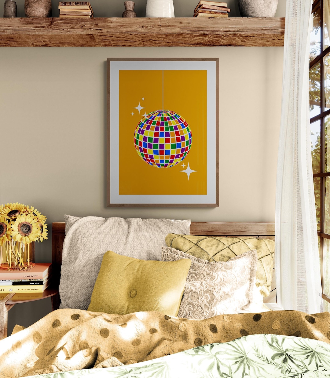 Rainbow Subtle Pride Discoball Art Print A5 / A4 / A3 Poster Wall Art ...