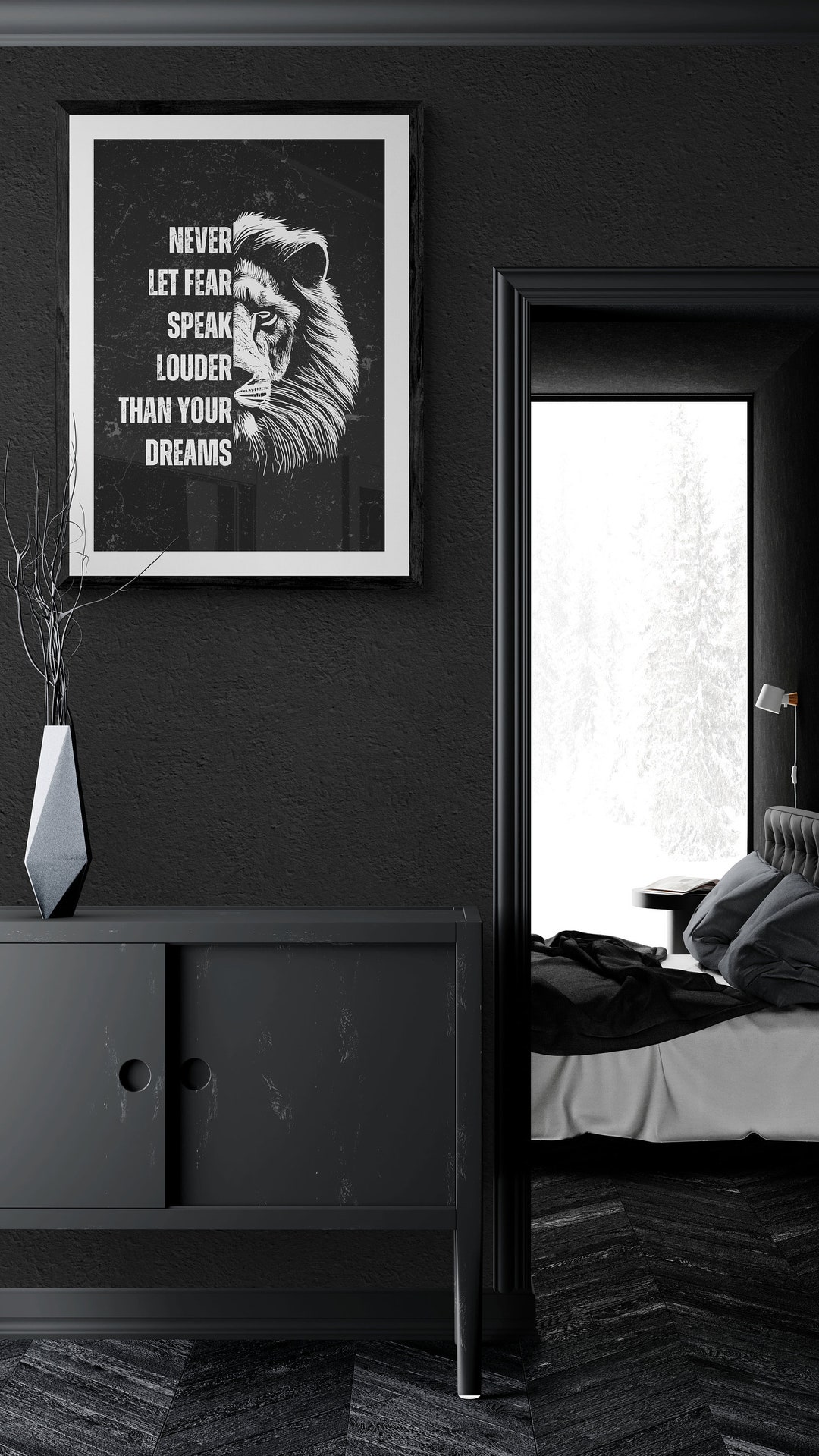 Motivational Art Print | Never Let Fear Speak Louder Than Dreams Quote ...