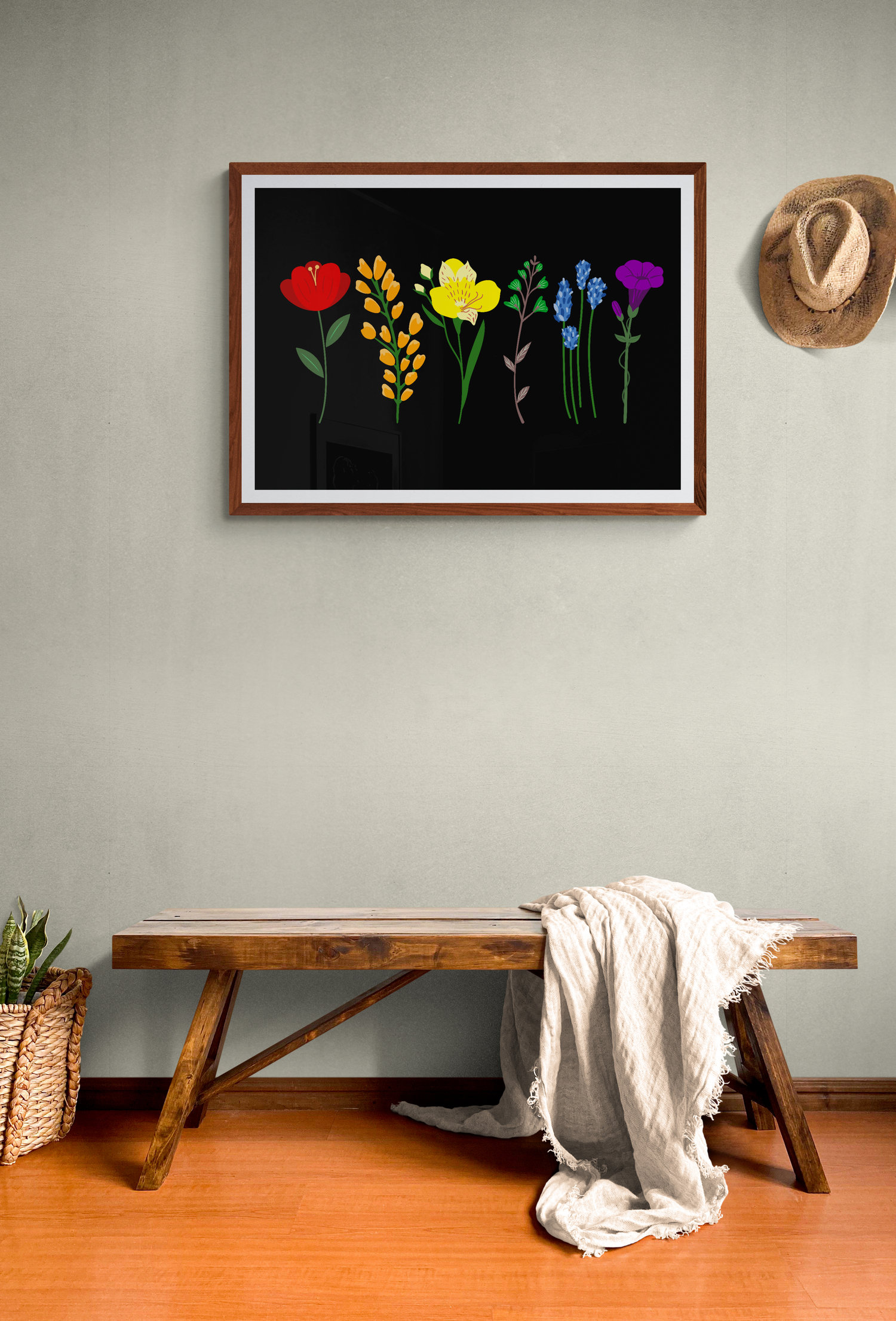 Rainbow Flower Pride Art Print | LGBTQ+ Wall Decor (digital Download ...