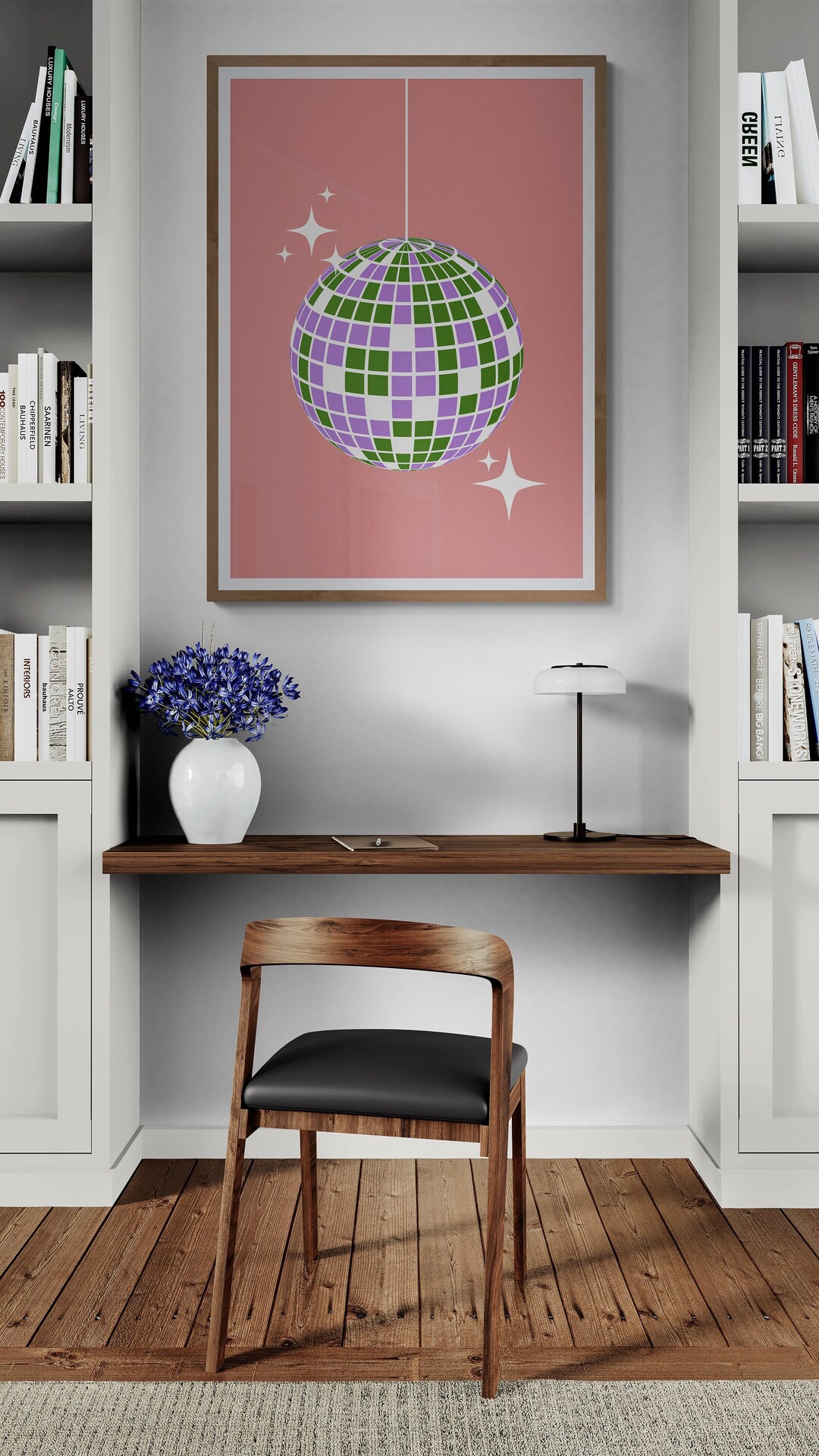 Genderqueer Subtle Pride Flag Disco Ball Art Print, A5 A4 A3 Poster ...