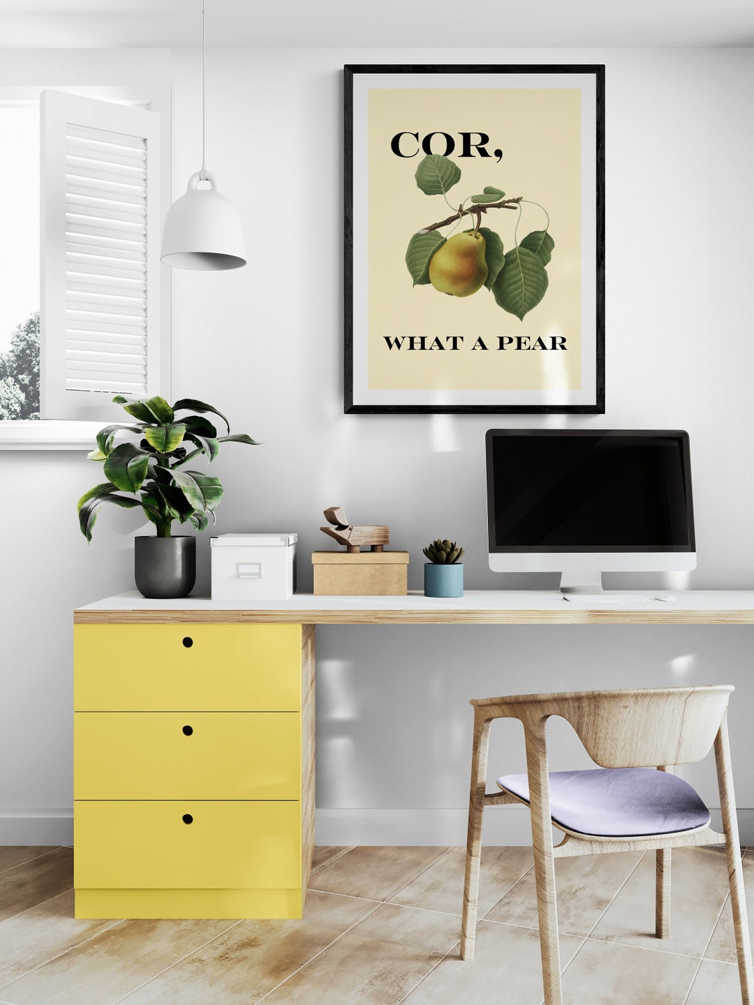Cor, What a Pear Fruity Art Print |A5 / A4 Poster | Wall Art | Fun ...