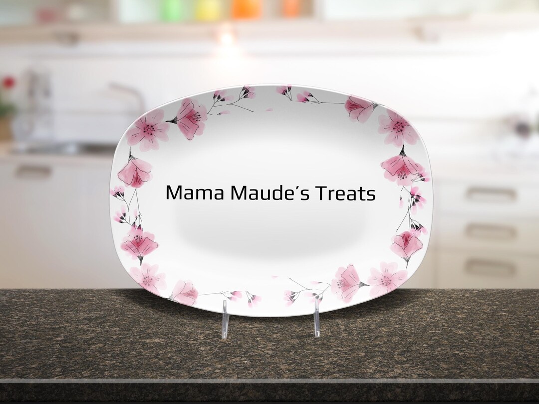 Personalized Platter, Floral Design, Great for Wedding Gifts ...
