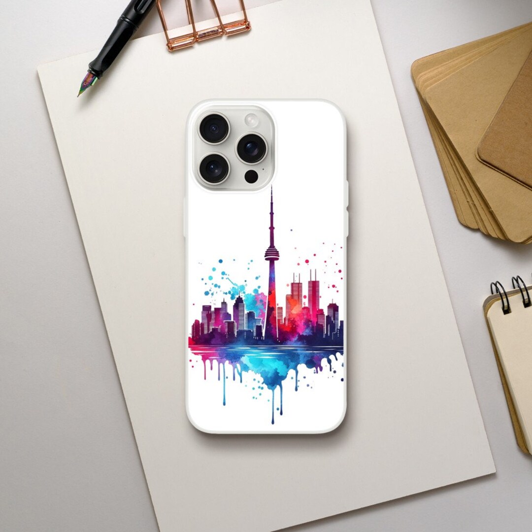 Toronto City Skyline Canada Gifts iPhone Samsung Mobile Protective Case ...
