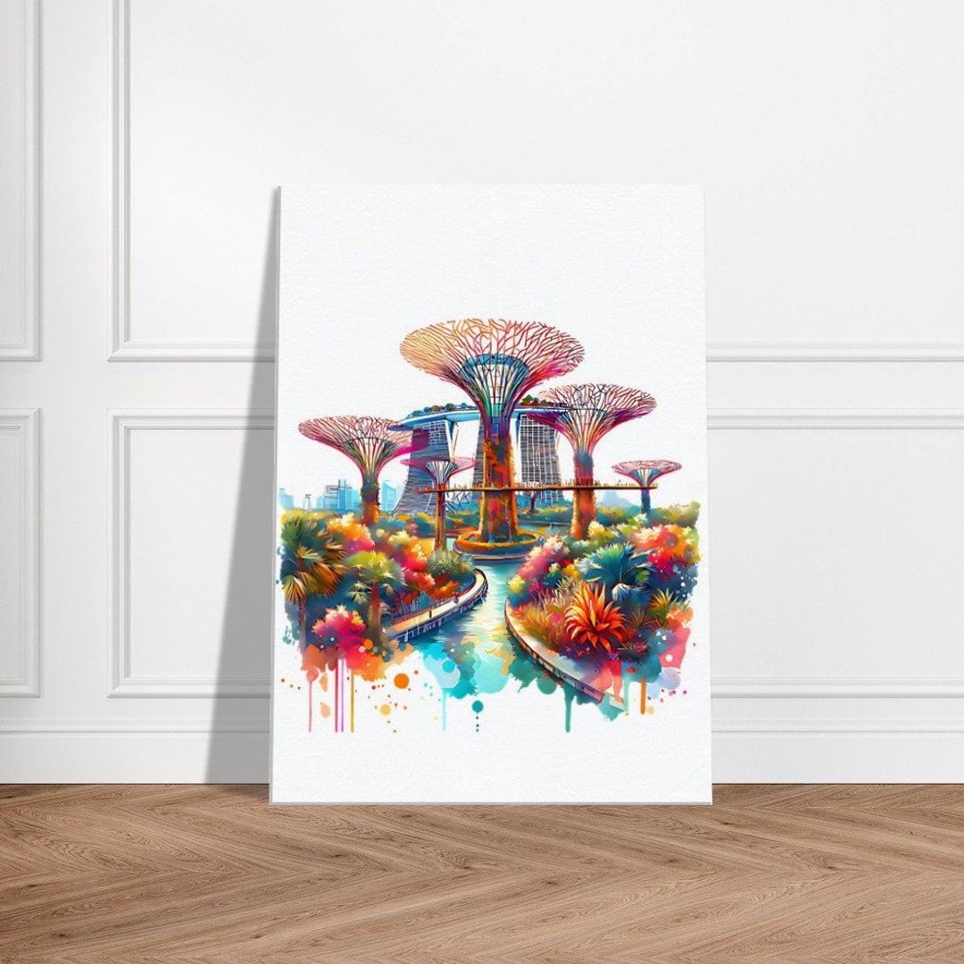 Singapore Gardens by the Bay Poster Marina Bay Sands Travel Poster ...