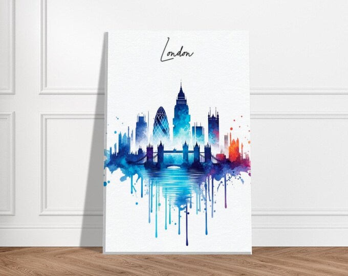 London Skyline Art Print London Print London Poster London Wall Art ...
