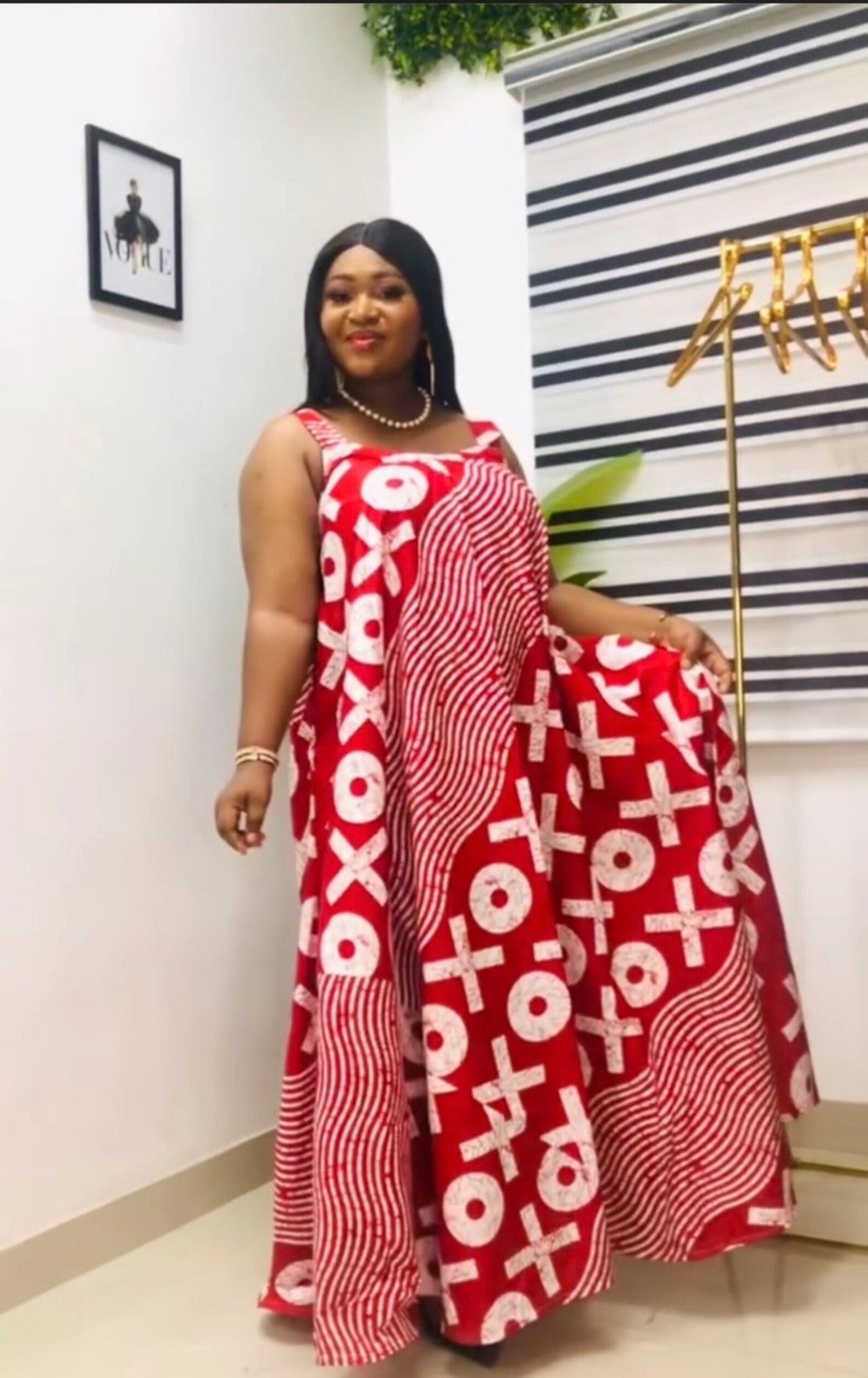 African Print Maxi Dress, Long Flared Dress, Maxi Flare Dress ...