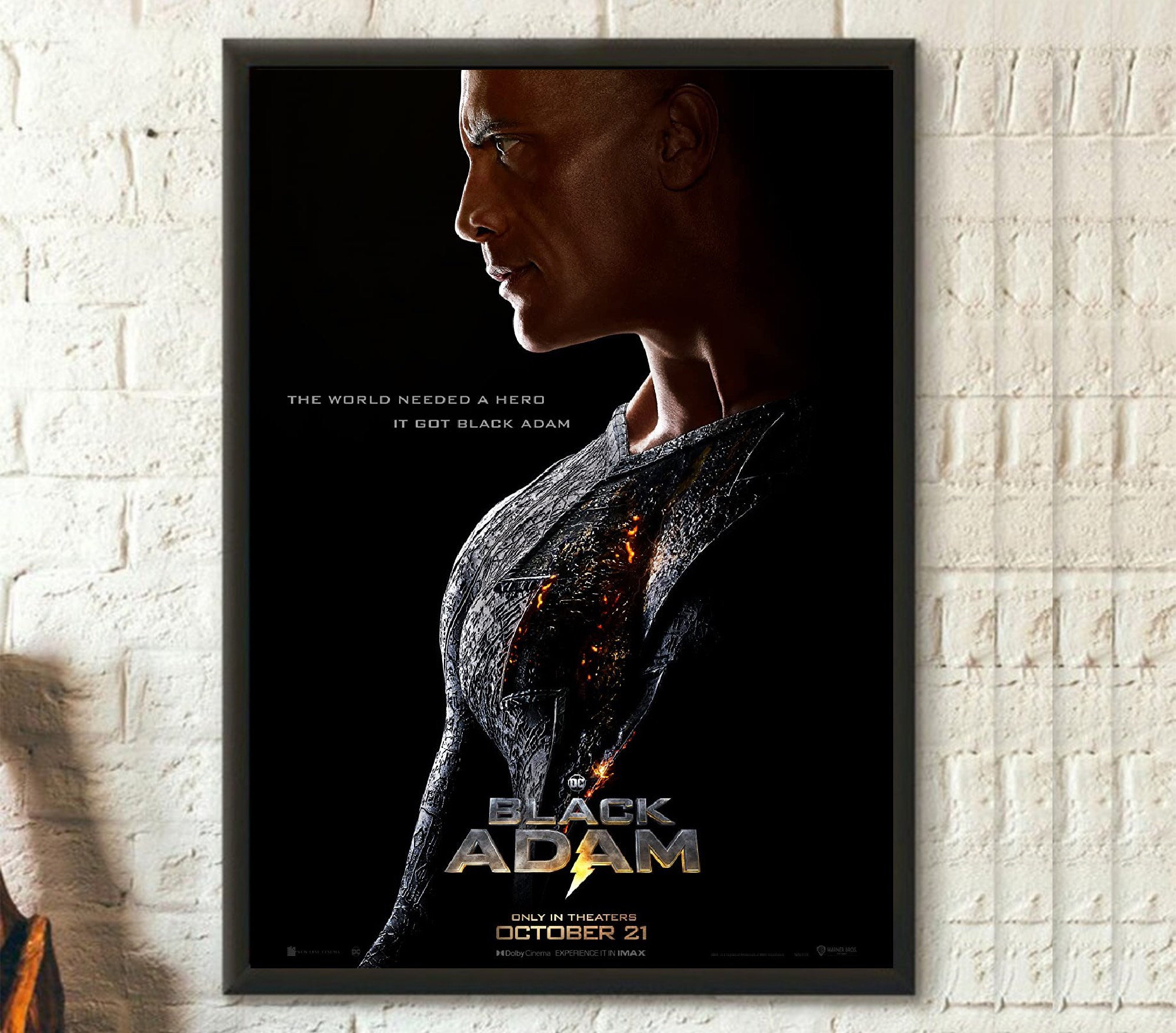 Black Adam Movie Poster 2022, Black Adam Dwayne Johnson By Thien